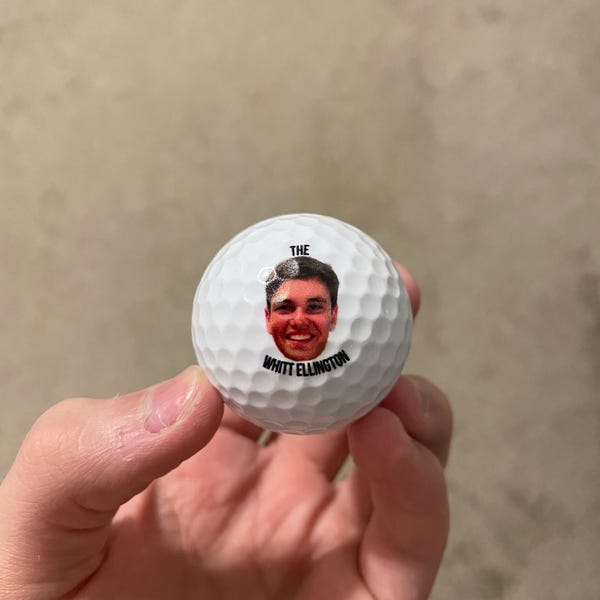 Golf Ball With Face on It, Your Face on Golf Ball, Custom Image Golf ...