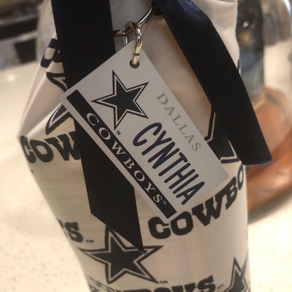 Personalized Dallas Cowboys Keychain Tag - Custom Engraved - Retro Key ...