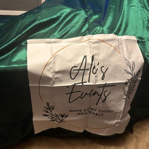 CUSTOM Table Cover Personalized Tablecloth With Your Logo Full Color Imprint for Trade Show Pop ...