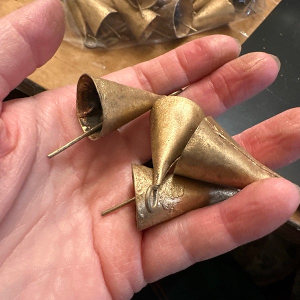 Handmade Indian Bells Vintage Bells for Crafts Recycled Iron Tin Cow ...
