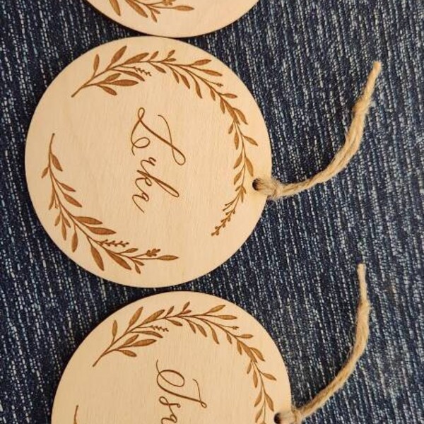 Engraved Baby Name Sign, Calligraphy Style, Wooden Baby Name Sign, Baby ...