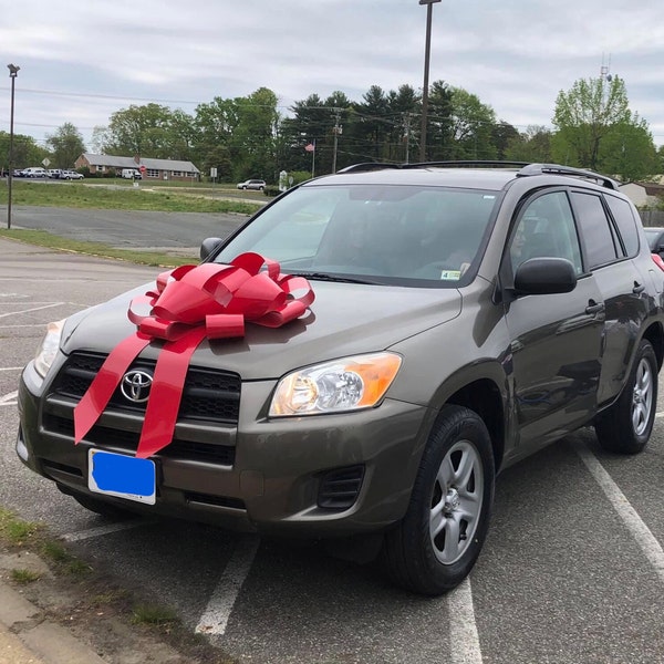 30" Big Red Magnetic Car Bow - Made in USA - Etsy