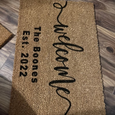Welcome Mat Door Mat Personalized Doormat Custom Doormat Gift for New ...