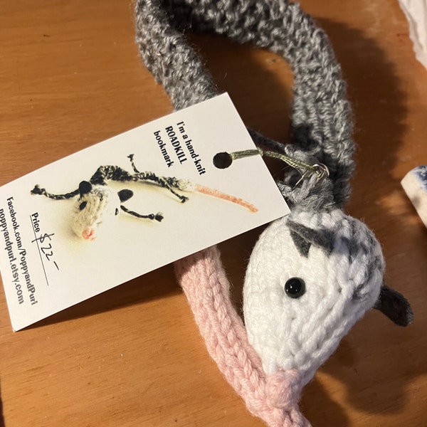 Roadkill Raccoon Bookmark - Vegan Roadkill - Raccoon - Made to Order - Etsy