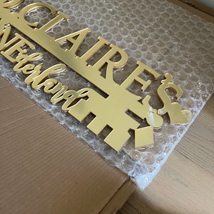 Congrats Grad Graduation Name Sign for Backdrop Decor, Graduate Gift ...