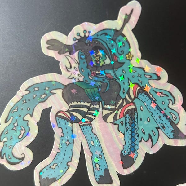 Anoko | Sparkly Holo Vinyl Sticker - Etsy