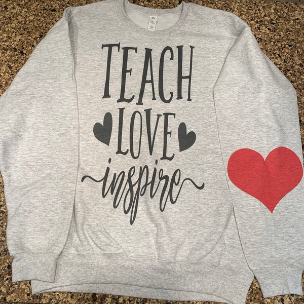 Teach Love Inspire Svg, Teacher Svg, Teacher Appreciation Svg, Teacher ...