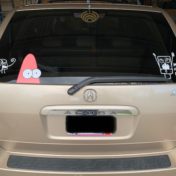 Doodlebob "squidward" Doodle Vinyl Decal - Etsy