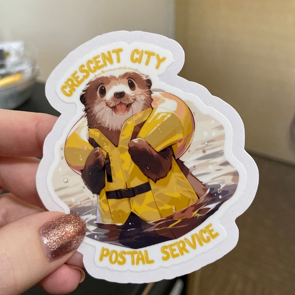 Crescent City Otter Sticker | Lunathion Postal Service - Etsy