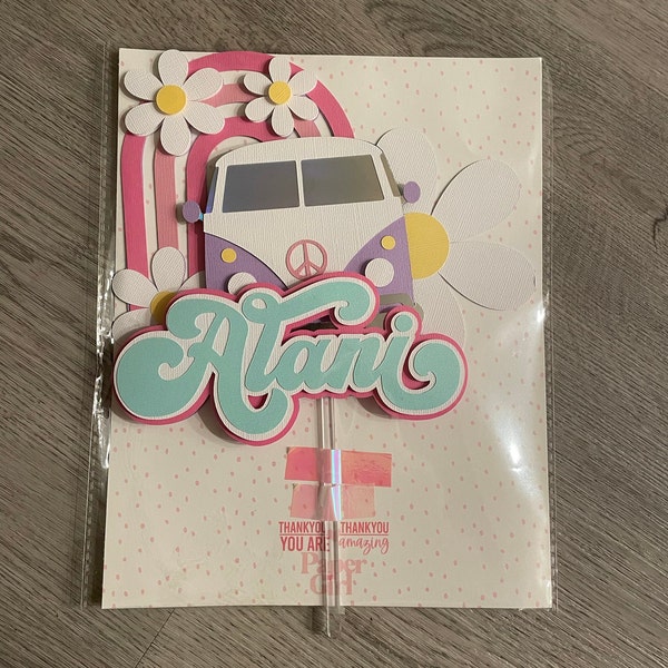 Groovy Cake Topper, Groovy Girl Cake Topper, Groovy Birthday, Groovy ...