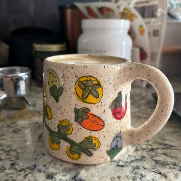 Handmade Tomato Mug Made to Order!! - Etsy