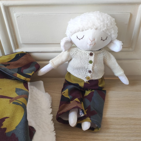 Lamb Sewing Pattern PDF - Make a Cloth Lamb Doll / Stuffed Animal Toy ...