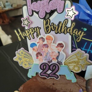TXT Inspired Cake Topper Kpop Cake Topper Birthday Topper - Etsy