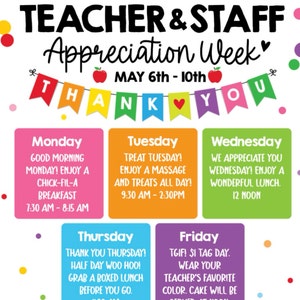 Teacher Appreciation Week Printable Teacher Appreciation Gift Thank You ...