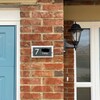 Anthracite Grey Modern House Number Door Sign 200mm X 187mm ...