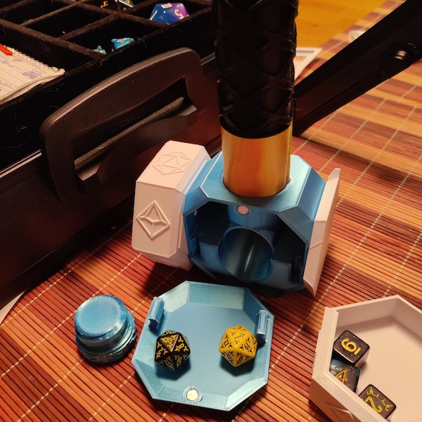 Hammer Dice Tower and Vault | Dice Storage and Tower for Dungeons ...
