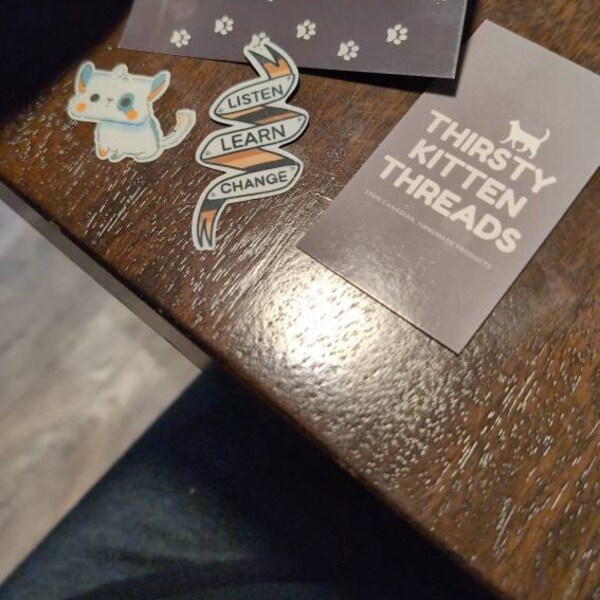 Listen. Learn. Change. Die Cut Vinyl Sticker, 100% Profits Donated, BLM ...