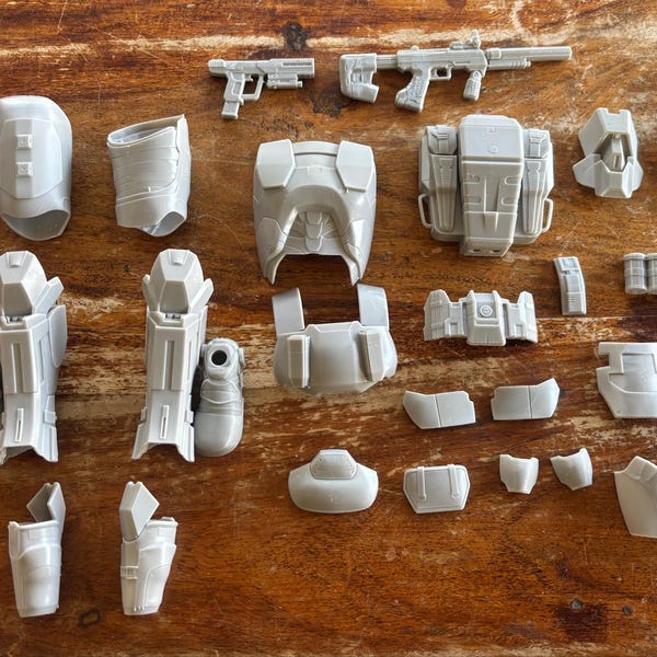 Sixth Scale Republic Commando Sev Armor Kit Files Stl for 3d Printing ...