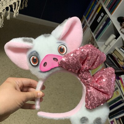Pua Inspired Magical Ears With Pink Sequin Bow. - Etsy