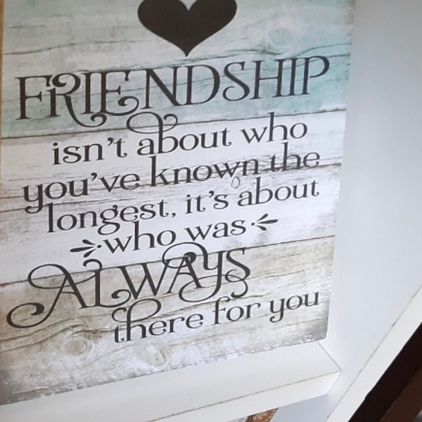 Best Friend Gift, Friendship Sign, Friend is Moving, Friend for Life ...