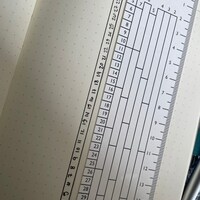 A5 Bullet Journaling Ruler Counts Boxes and Divides Your A5 Bujo Page ...