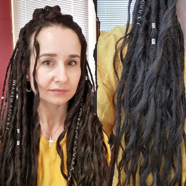 Boho Locs Extensions, Light Brown Dread Dark, Partial Dreads Accent ...