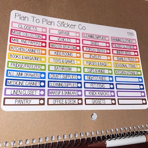 1785~~30 Day Declutter Challenge Planner Stickers. - Etsy