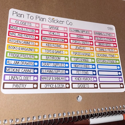 178530 Day Declutter Challenge Planner Stickers. - Etsy