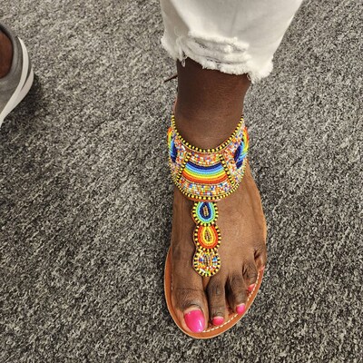 ON SALE African Gladiator Sandal/rasta Sandals/sandals for - Etsy