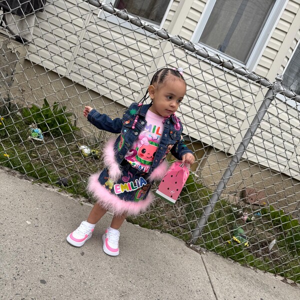 Frozen Custom Birthday Denim Outfit, Elsa Birthday Outfit, Birthday ...