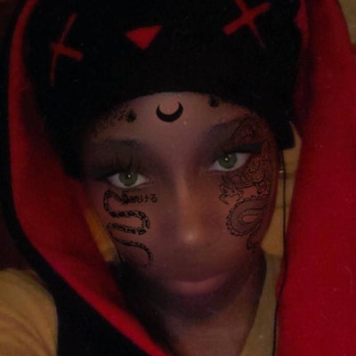 Red Zombie Bunny Hat Rabbit X Dead Tongue Ears Beanie - Etsy