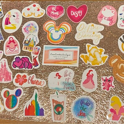 Orange Disney Sticker Pack for Water Bottles and Phone Decals - Etsy