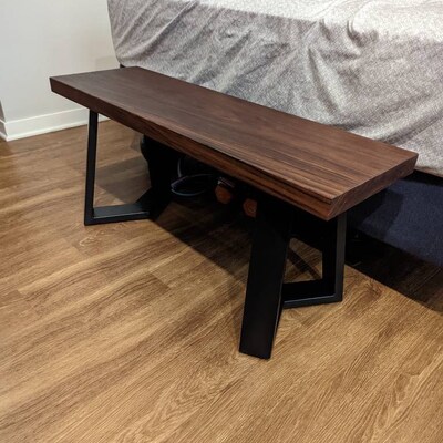 H 16 Inch Cress Bench Legs, Black Powder Coated, 1 Pair, SS400 - Etsy