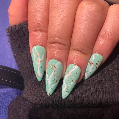 Demon Girl Nails Hand Painted Anime Nails DIY Press on Nails Cosplay ...