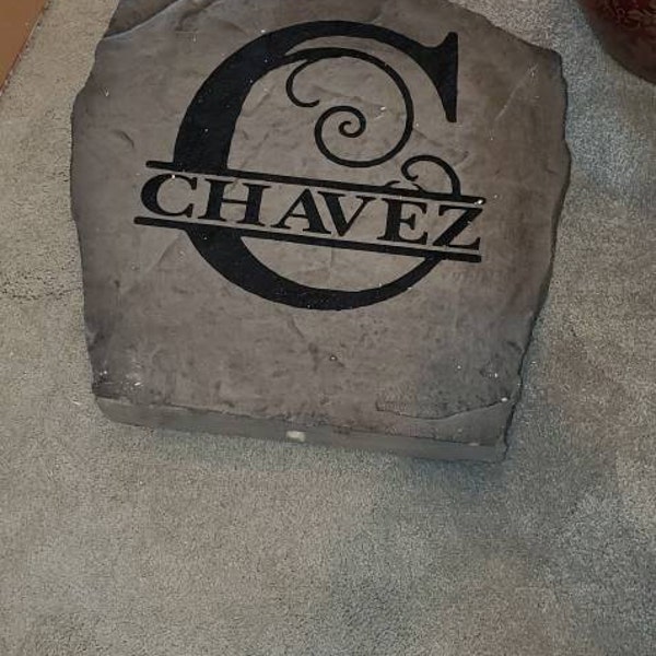Personalized Monogram Name Rock - Engraved Stone - Custom Personalized ...