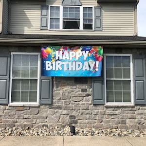 BIRTHDAY BANNER PERSONALIZED Birthday Vinyl Banners Weather Proof ...
