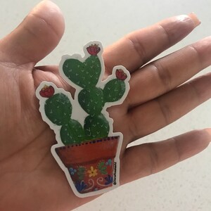 Cactus Sticker Nopal Sticker Plant Sticker Waterproof - Etsy