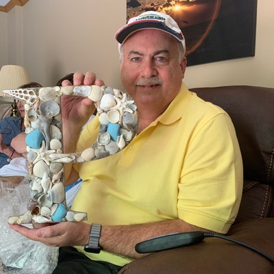 Shell Letters-beach Decor-custom Monograms-shell Name-coastal - Etsy