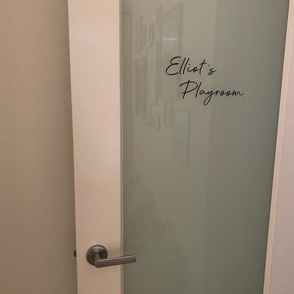 Personalised Removable Vinyl Decal: Custom Wording, Colour, Font & Size ...