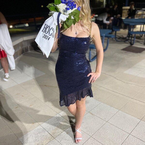 HOCO Bouquet Sash With Name, Custom Homecoming Ribbon, Homecoming ...