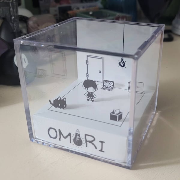 Omori 3D Cube Diorama/shadow Box - Welcome to White Space - Mewo - Etsy UK