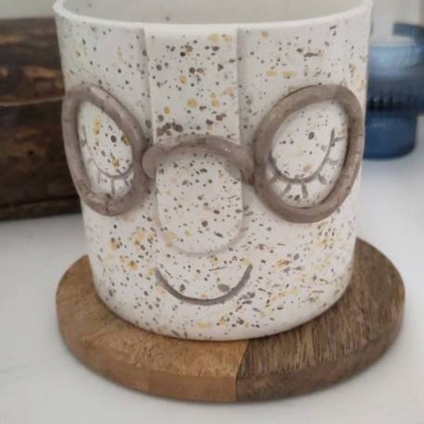 Handmade Face Toothbrush Holder, Bathroom Ceramic Toothbrush Pot - Etsy