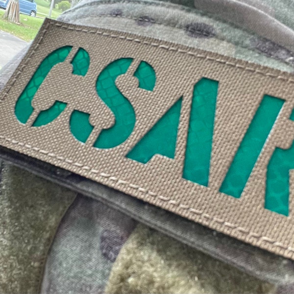 Reflective CSAR Patch Coyote/green (hook/loop Backing) - Etsy