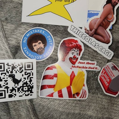 Rick Roll Sticker Prank, QR Code Sticker, Meme Sticker, Joke Sticker ...