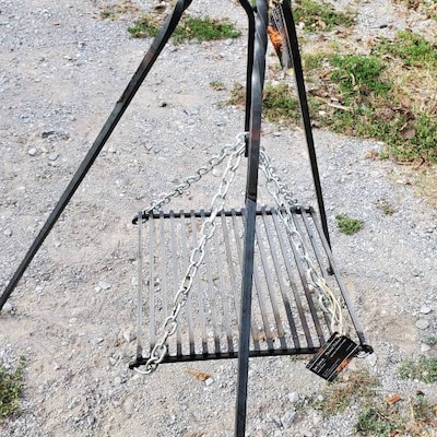 HAND FORGED Campfire Squirrel Cooker Fire Irons - Etsy