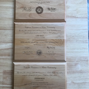 Laser Engraved Diploma Certificate 9x12in, Unique Diploma Display ...