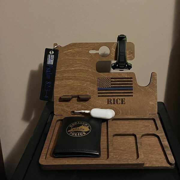 Wooden Docking Station, Police Officer Docking Station, Wood Stand for ...