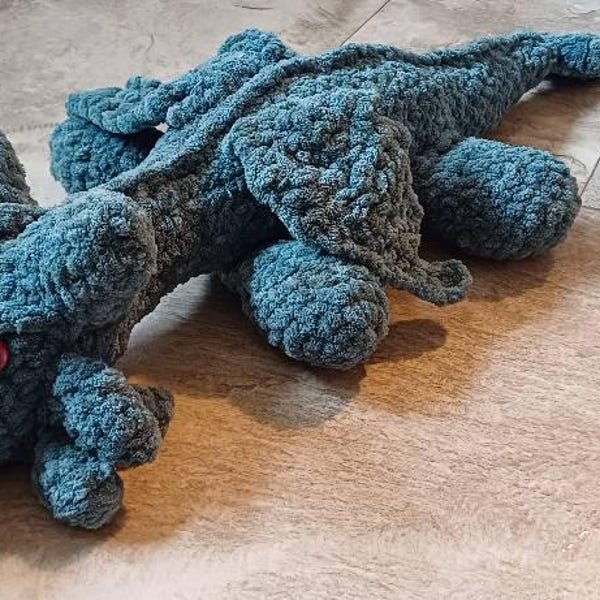 Crochet Dragon Pattern Morningstartail Feathertail Daggertail 2-in-1 ...