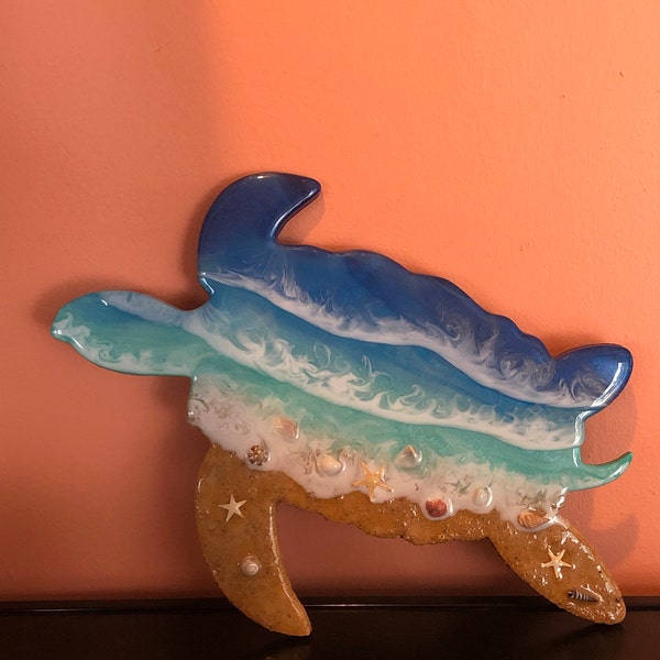 Sea Turtle, Coastal Decor, Beach, Wall Art, Nautical Decor, Ocean Art ...