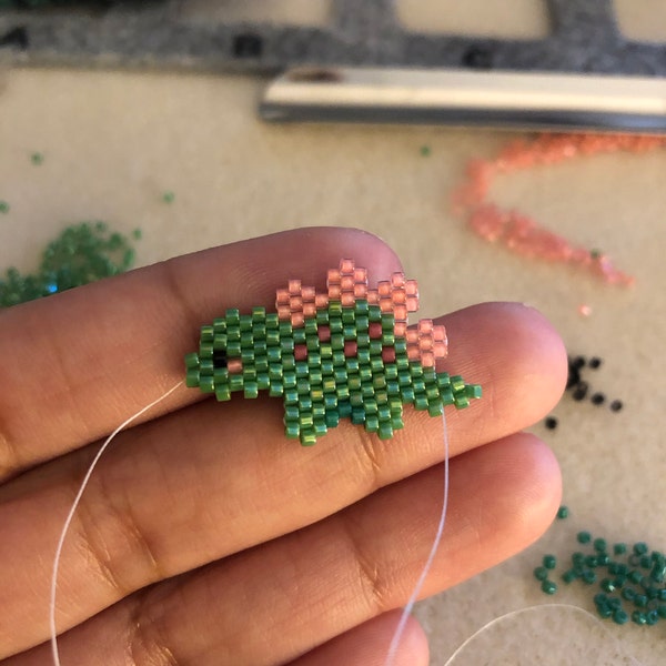 Stegosaurus Dinosaur Brick Stitch Bead Pattern, PDF Digital Download - Etsy